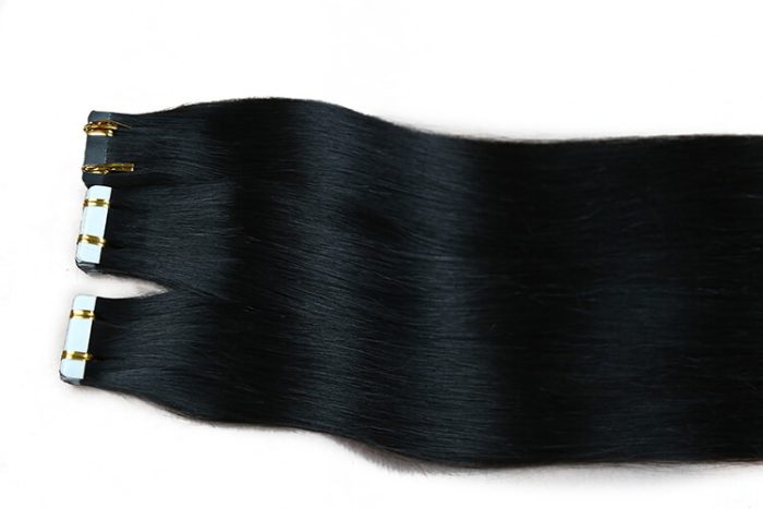 Jet Black Tape In Hair Extensions | Wholesale hair factory | Jiffyhair
