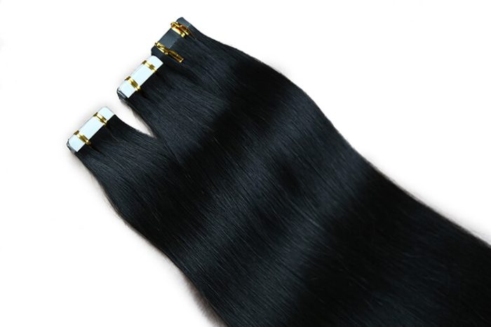 Jet Black Tape In Hair Extensions | Wholesale hair factory | Jiffyhair